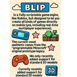 Blip: Fully Scriptable Game Engine for Vibe Coding on Smartphones - Rad Neurons